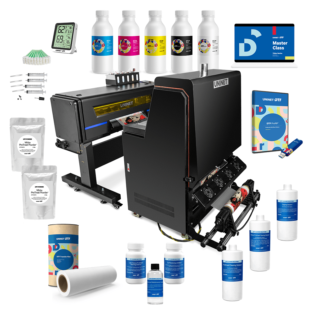 Uninet DTF 4300 17" Direct to Film Printer with 17" Vertical Slim Shak ...