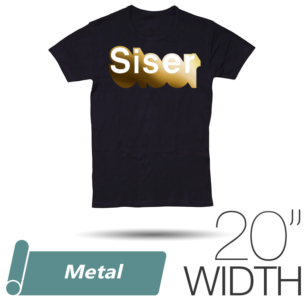 Siser METAL Heat Transfer Vinyl 20" - By the Yard – HeatPressNation