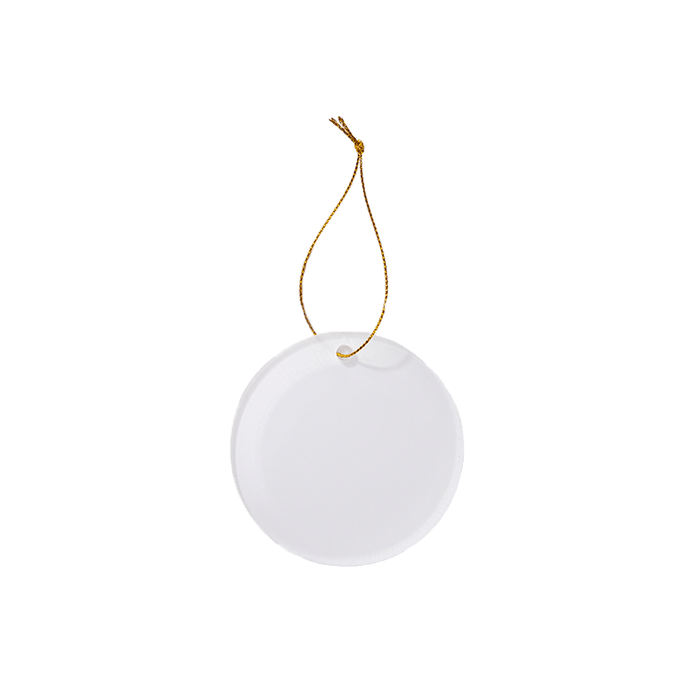 SubliCraft Sublimation Blank Glass Ornament - 3" Round | Heat Press Nation