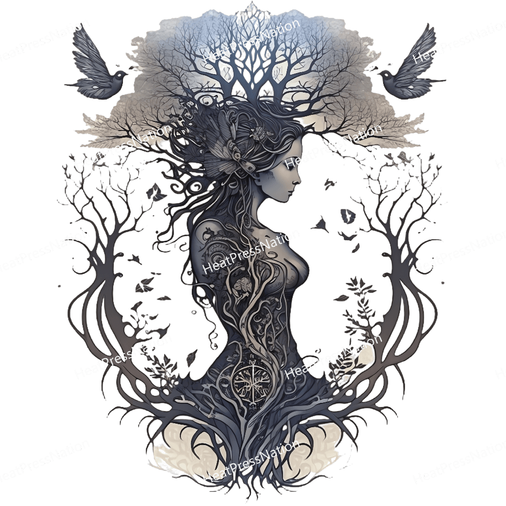 Goth Tree Girl Design