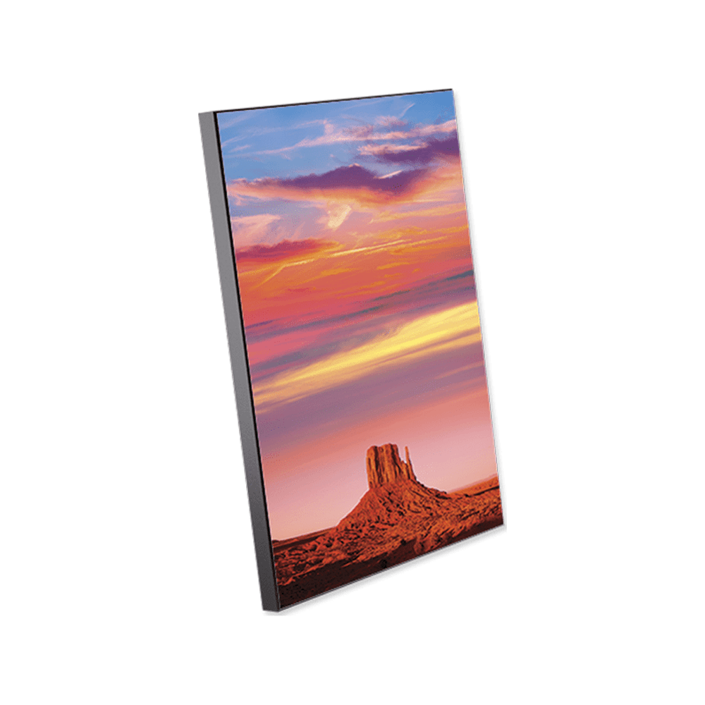 ChromaLuxe 11" x 14" Chamfer Sublimation MDF Wall Panel with Black Edg