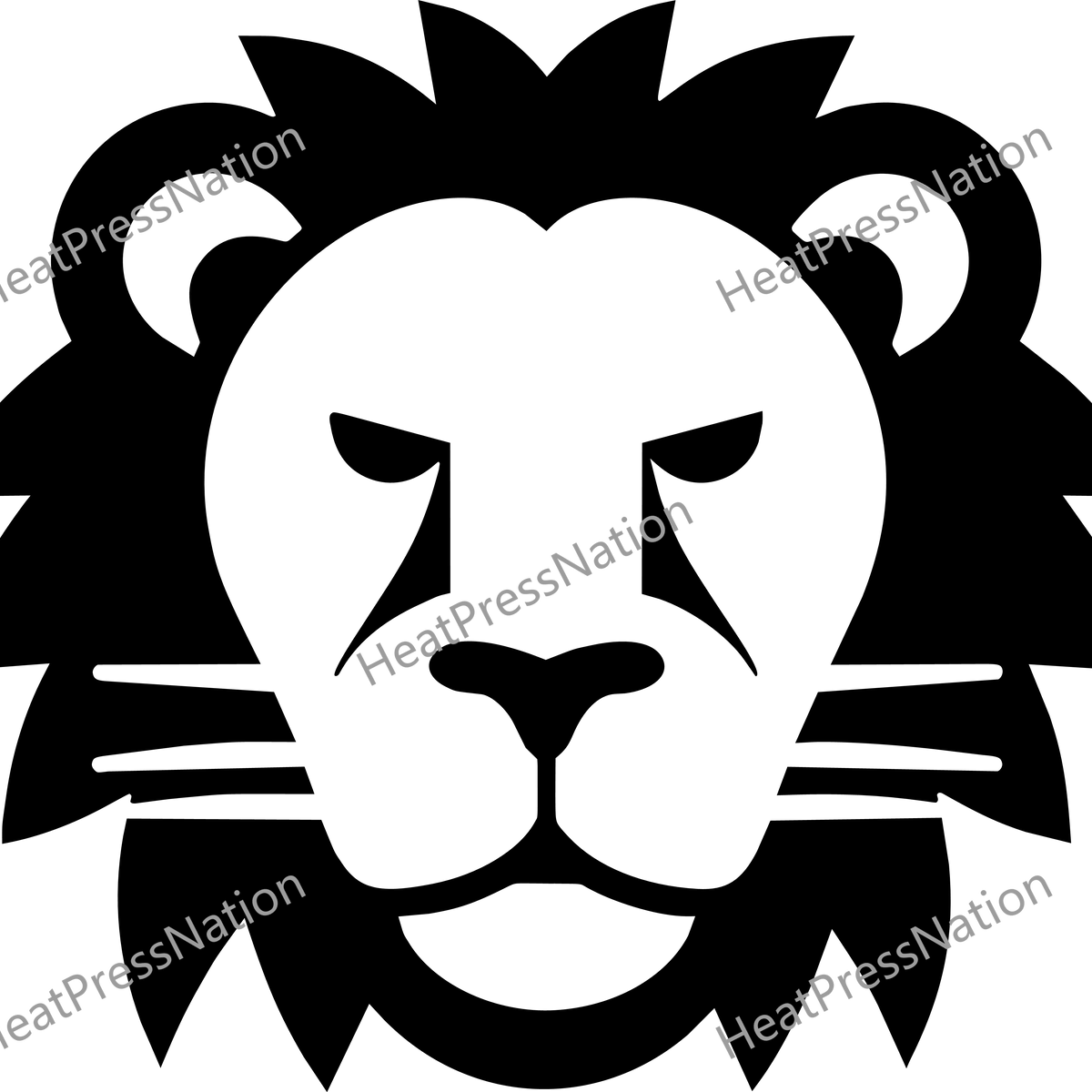 Blocky Lion Vector Design – HeatPressNation