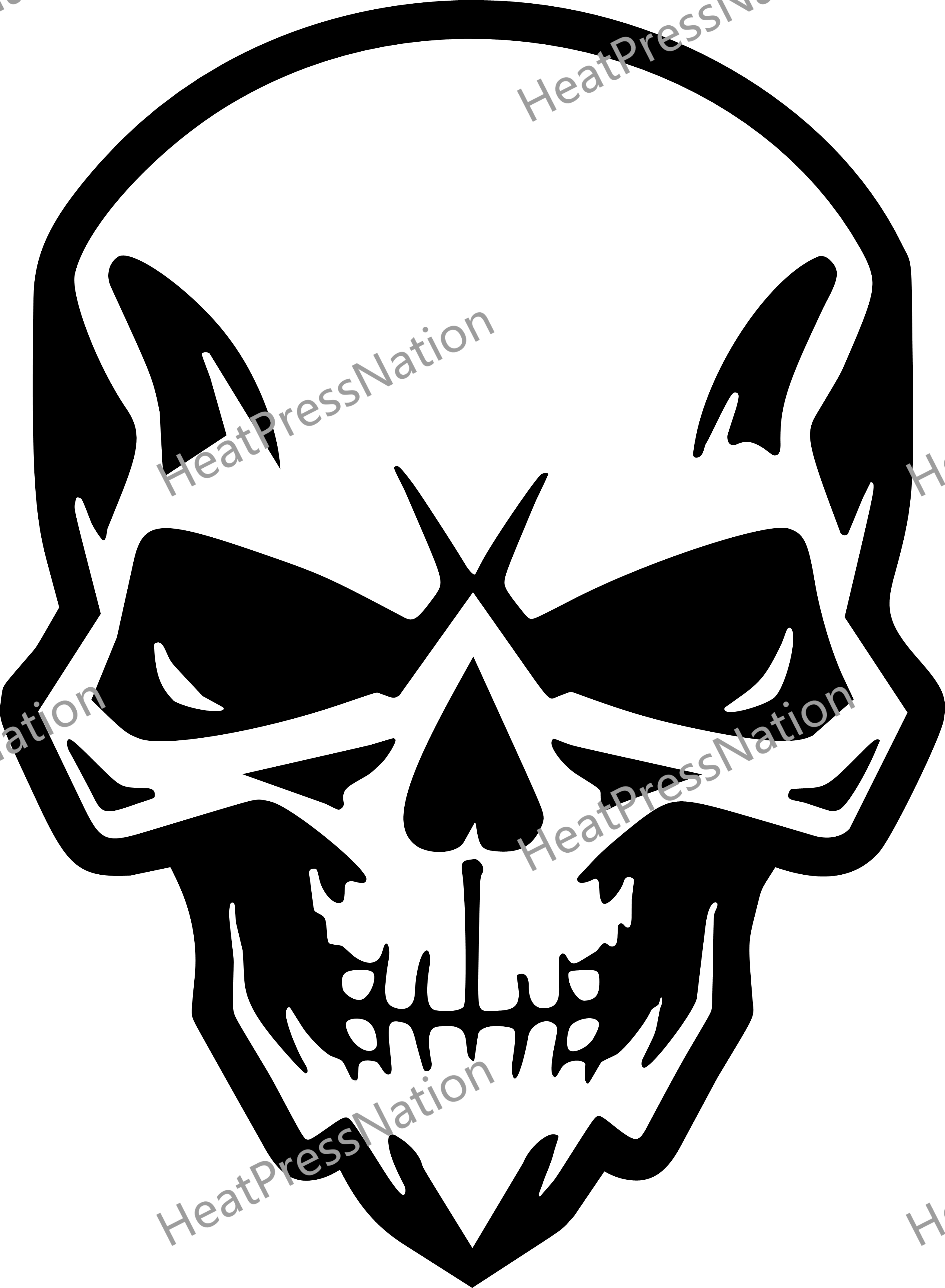 Detailed Skull Vector Design