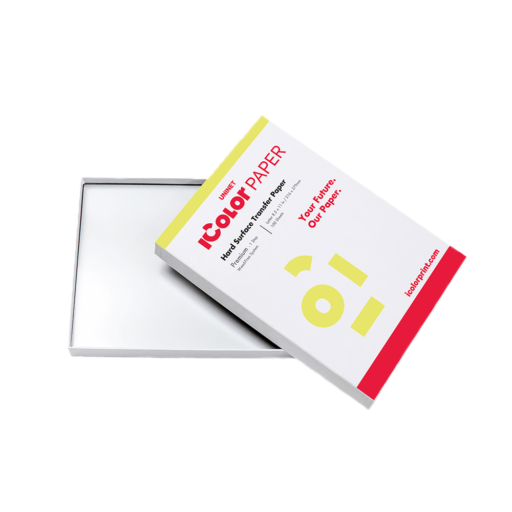 Uninet IColor Premium 1 Step Hard Surface Transfer Paper 8.5 in x 11 i ...